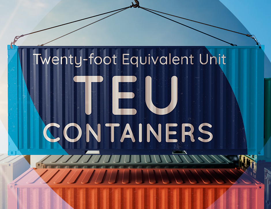 Use of TEUs in container shipping industry