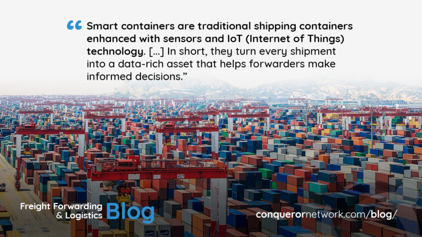 Smart containers & digital freight forwarding- key trends