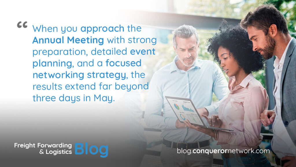 Conqueror's freight forwarding networking event guide